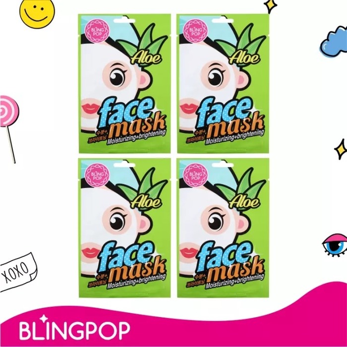 Bling pop - Aloe moisturizing and illuminating facial mask