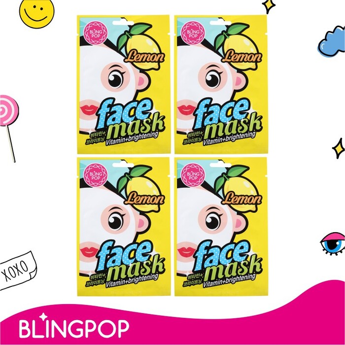 Bling pop - Lemon Moisturizing and Illuminating Facial Mask